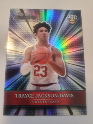 TRAYCE JOHNSON-DAVIS INDIANA 2022 ROOKIE WILD CARD ALUMINATION ...