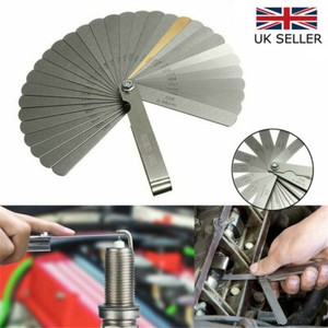 FEELER GAUGE SET METRIC/IMP GUAGE INCLUDES BRASS BLADE UK 32 BLADE | eBay