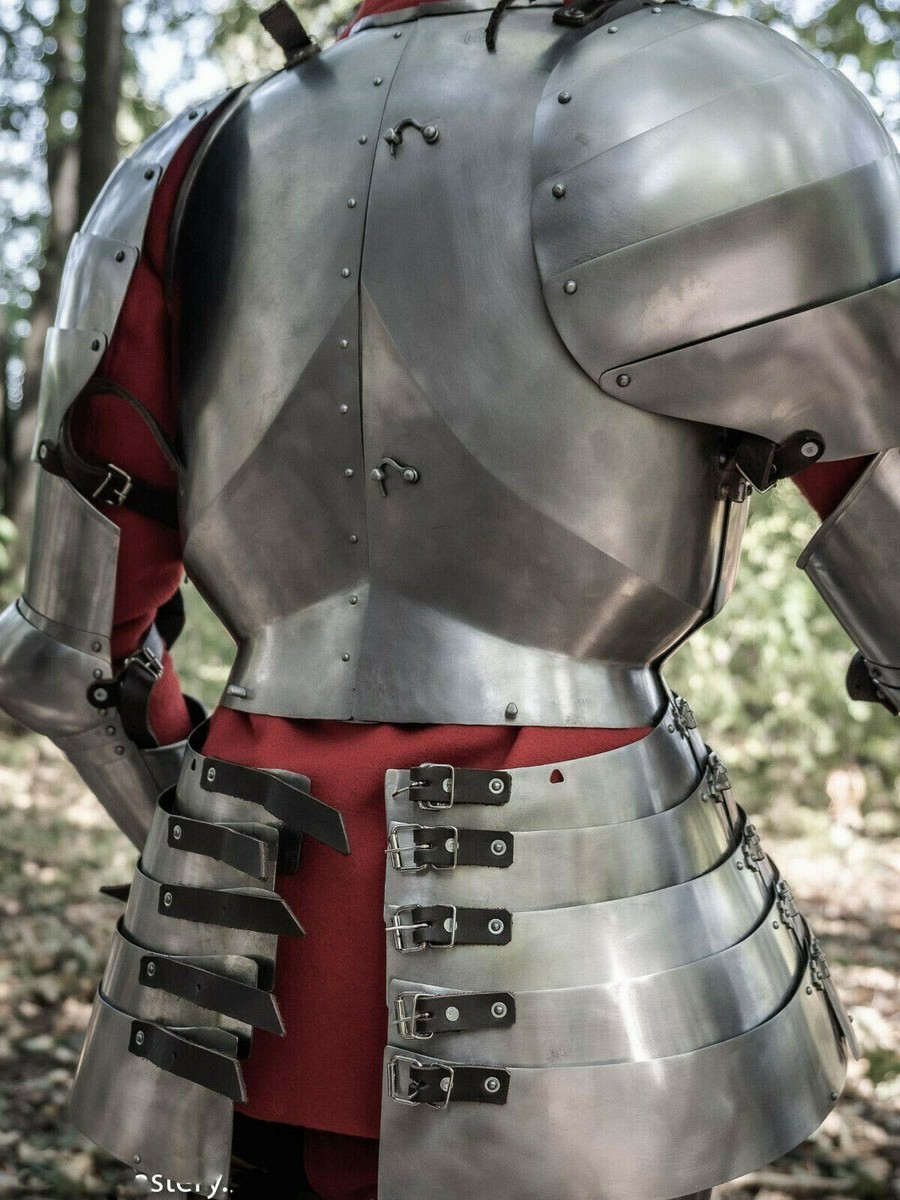 LARP Armor Medieval Knight Half Suit Of Armor - Steel Vladimir Cuirass ...