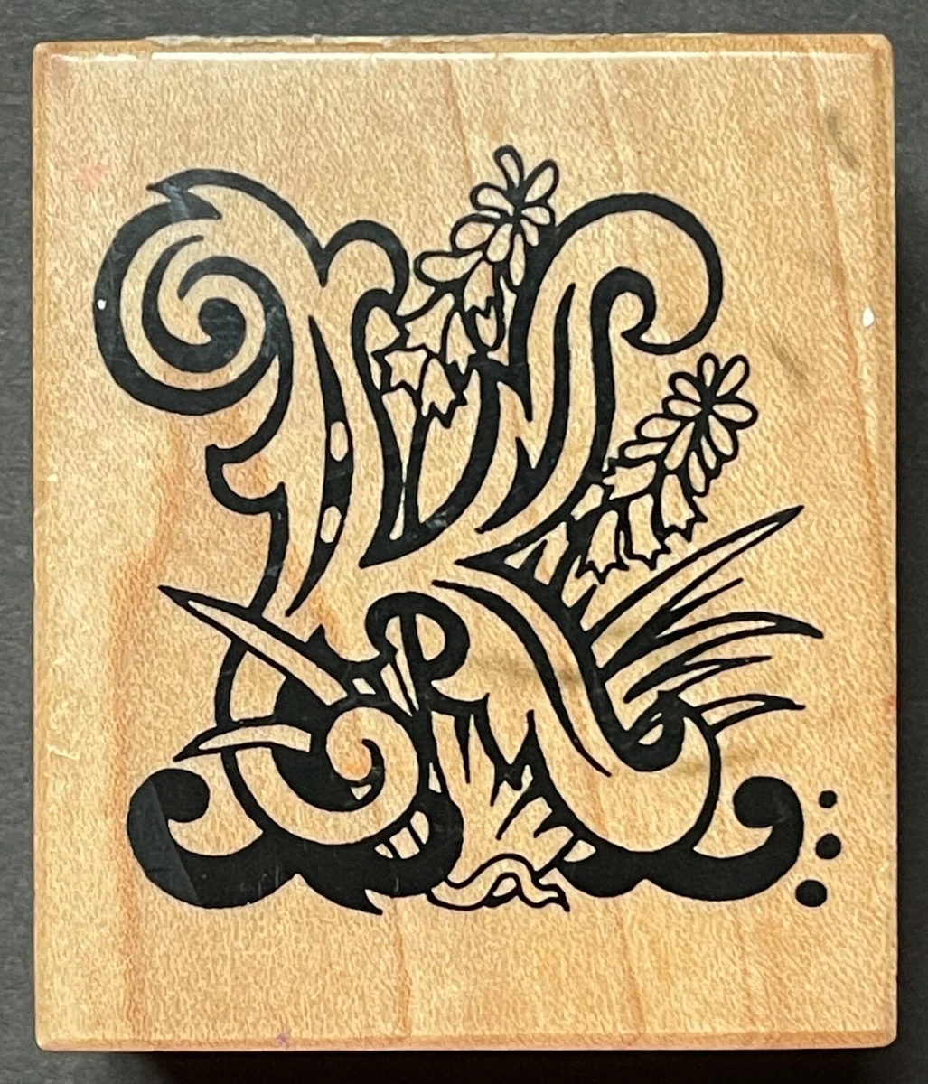 Rubber Stamp Letter K