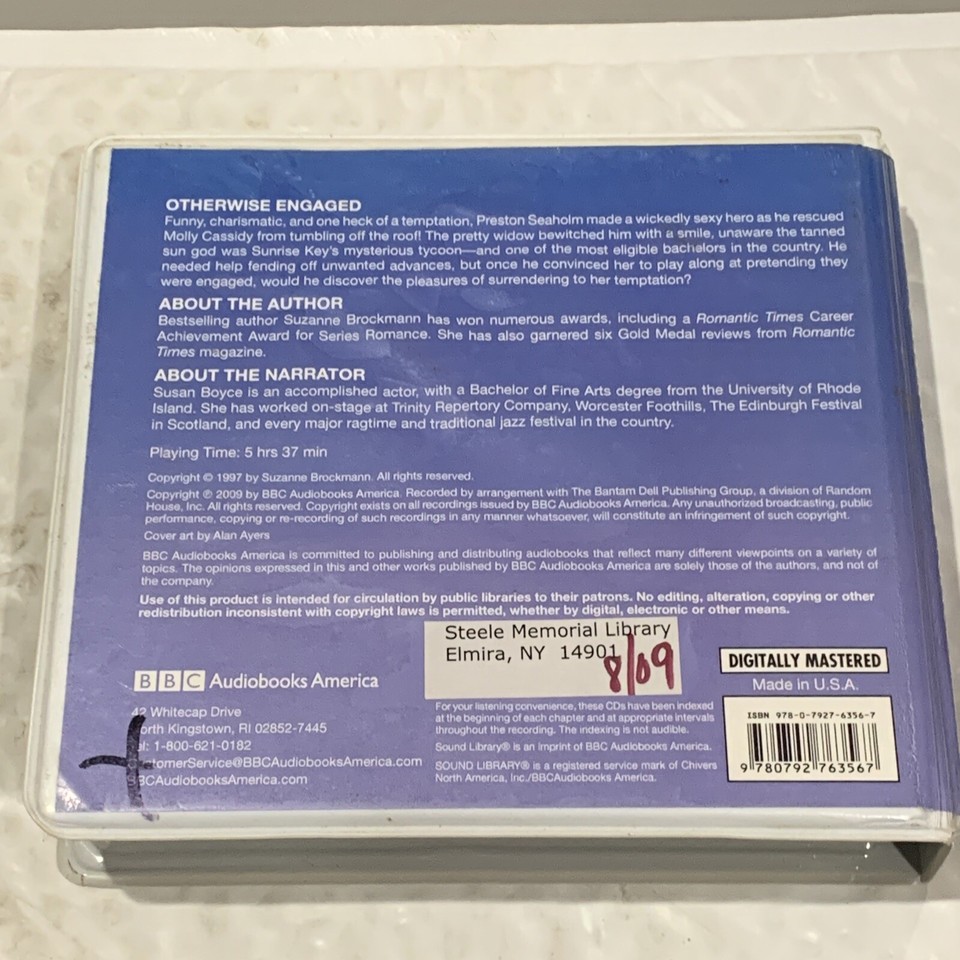 Otherwise Engaged by Suzanne Brockmann 5 CD Unabridged Audiobook ...