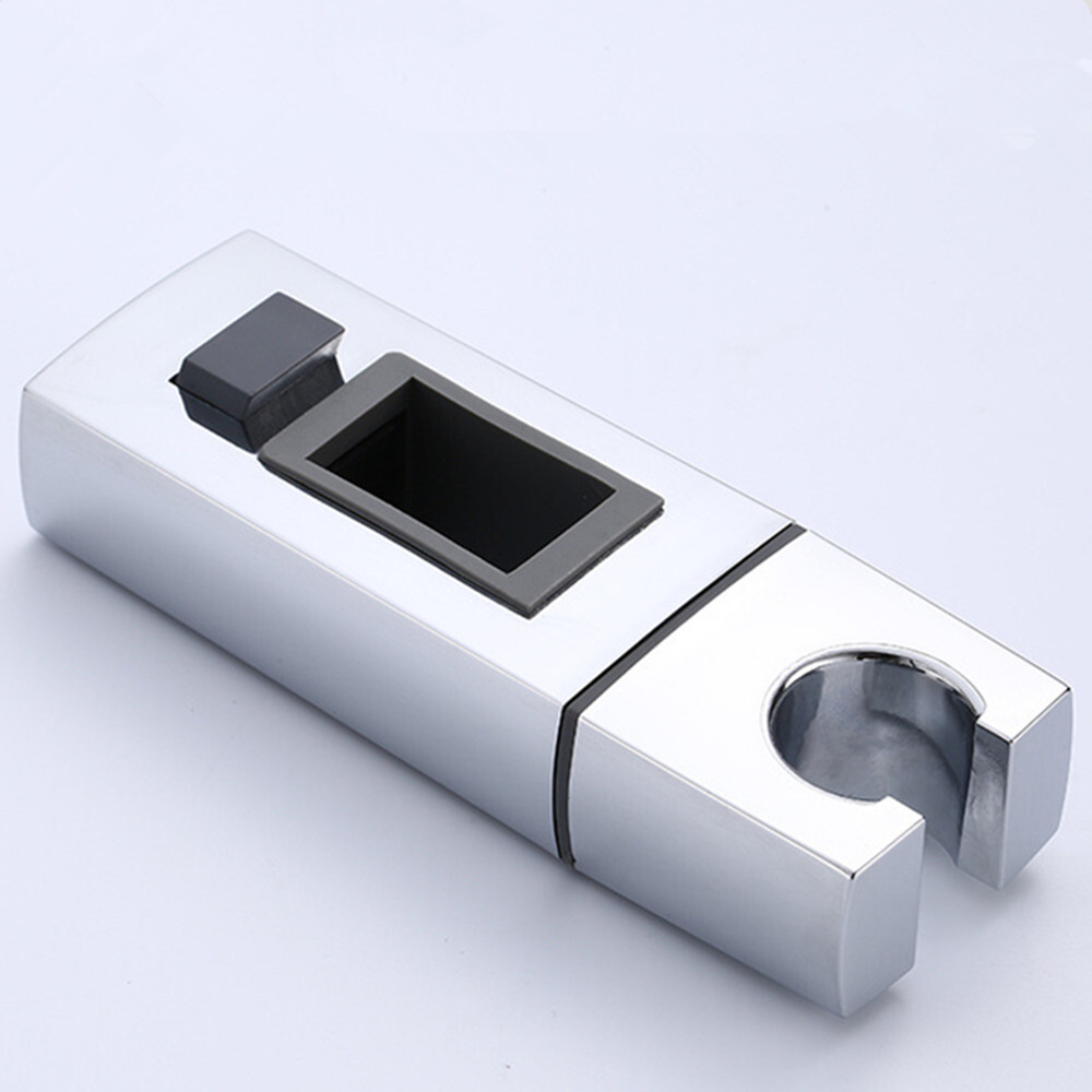 Adjustable Chrome Bathroom Shower Head Holder Riser Rail Bracket Slider ...