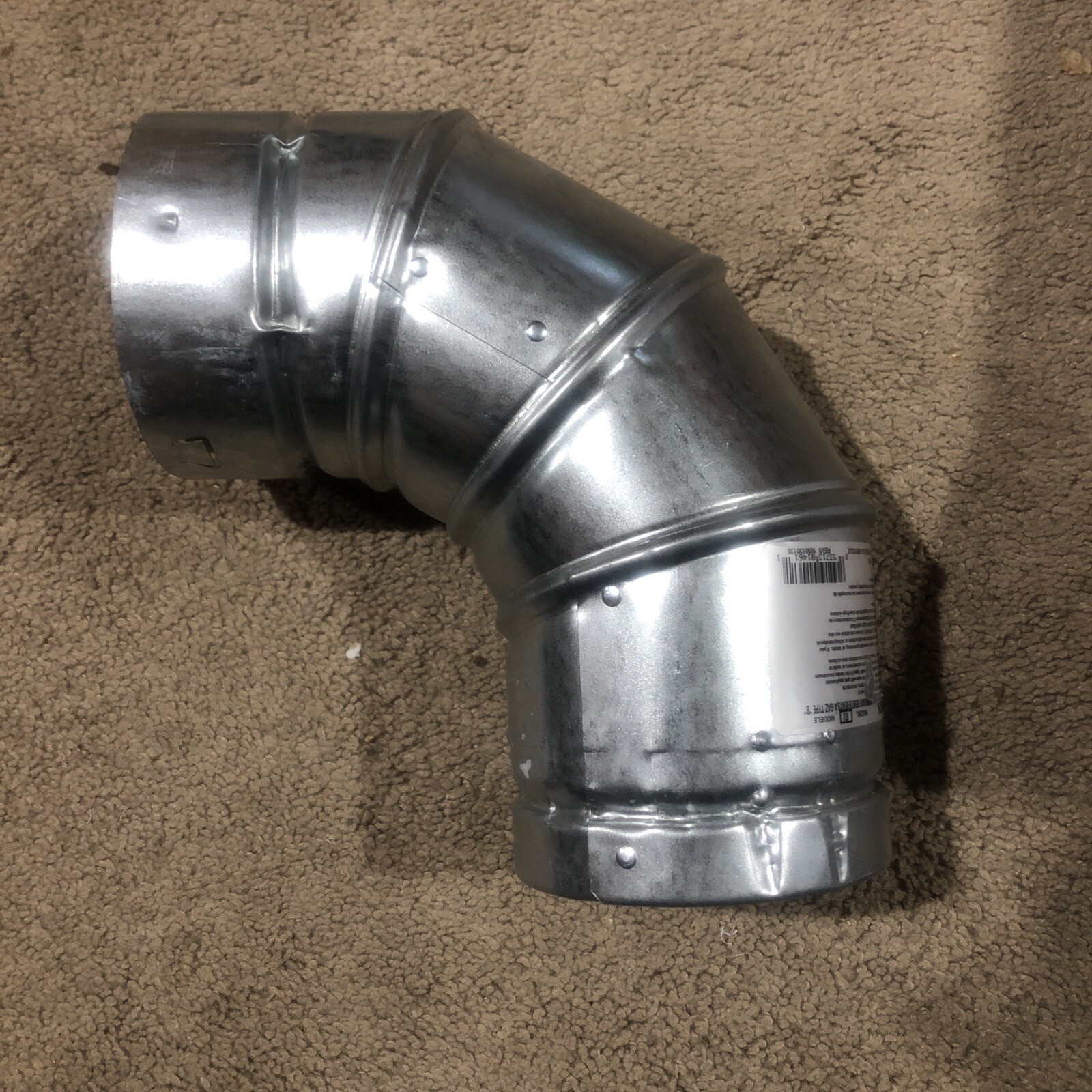 Selkirk 104230HD Gas Vent 90-Degree Elbow, Type B, Adjustable, 4-In ...