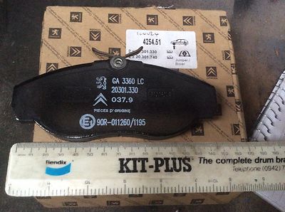 genuine Citroen Relay Jumper Peugeot Boxer front brake pads 425451 ...