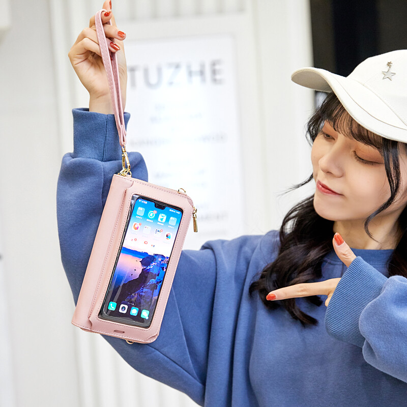 Touch Screen Bag Crossbody Cell Phone Purse Case Shoulder RFID Blocking ...