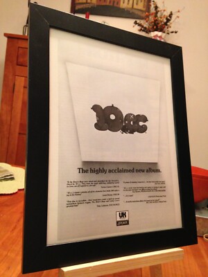 FRAMED ORIGINAL "10cc" 1973 DEBUT LP ALBUM CD PROMOTIONAL AD PAGE | eBay