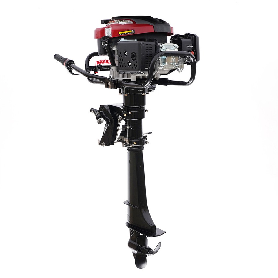 HANGKAI 2/4Stroke 6-12 HP Outboard Motor Air/Water Cooling Fishing Boat ...
