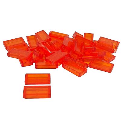 35 NEW LEGO Tile 1 x 2 BRICKS trans orange | eBay