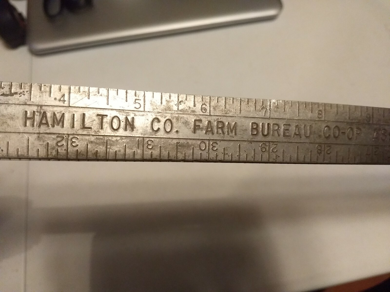 Vintage Hamilton Co Farm Bureau Co-op Advertising Folding Metal ...