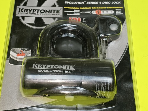 HIGH SECURITY Kryptonite Disc Padlock MOTORCYCLE ATV SCOOTER CHAIN BIKE ...