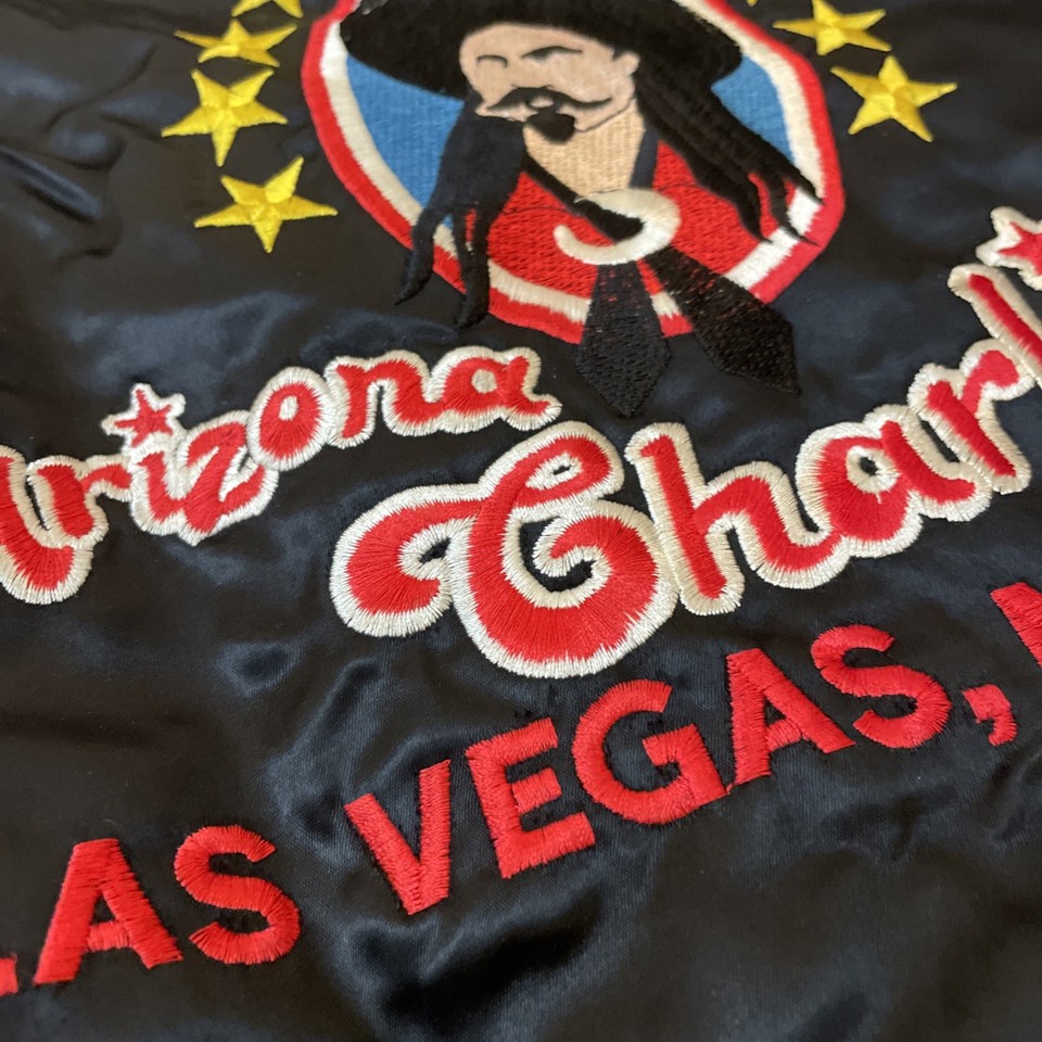 Vintage Arizona Charlie’s Las Vegas Satin Jacket Size L USA Made Casino ...
