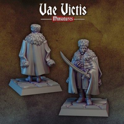 "Cossack Vampire Lord B" Vae Victis Miniatures D&D Mordheim Frostgrave ...