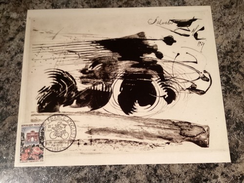 SALVADOR DALI 1959 LARGE FRENCH POSTCARD TOUR DE FRANCE | eBay