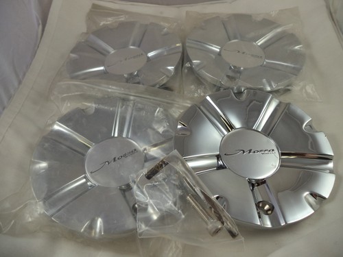 Mossa Wheels Chrome Custom Wheel Center Caps # C-742 / CAP-742C (SET OF ...