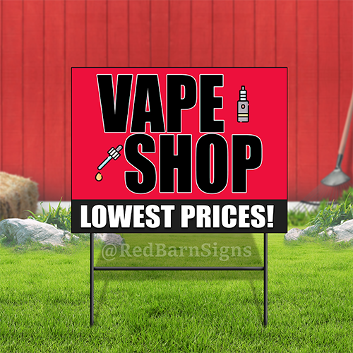 Vape Shop Coroplast Sign Plastic Indoor Outdoor Yard Sign | eBay