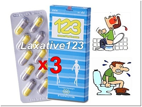 3 Thai Herbal Laxative (10 Capsules), for Relieve Constipation, Made ...