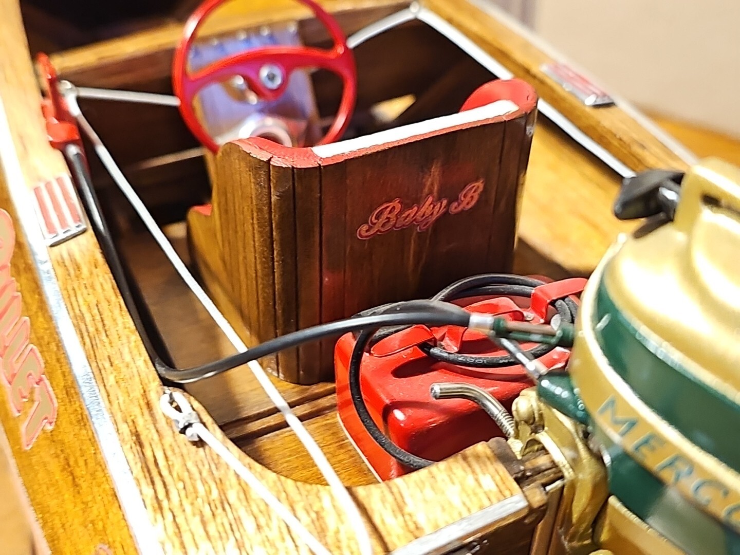 1954 Switzer Craft Baby Bullet & Mercury 20H Scratch Built Model Boat K ...