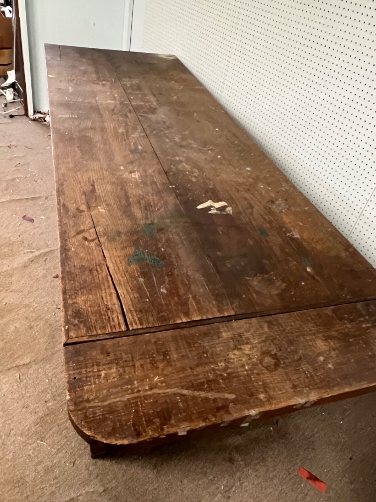 Antique oak table from mid 1800’s from a funeral home embalming shed ...