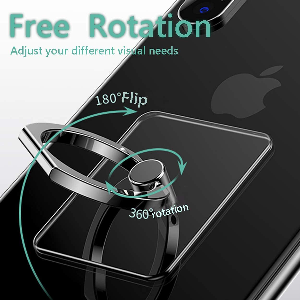 Cell Phone Ring Holder Stand 4 Pack Transparent Phone Ring Grip Holder ...