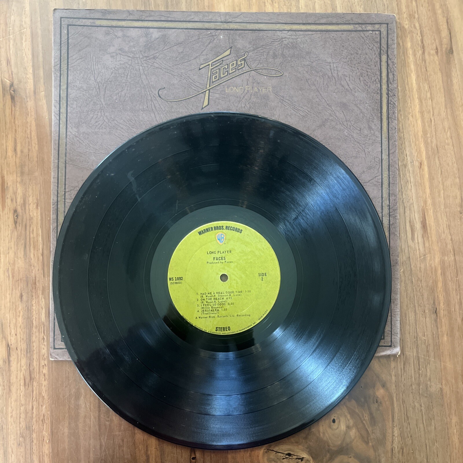 Faces ‎– Long Player 1971 WB WS 1892 Jacket VG Vinyl - Bad N Ruin | eBay