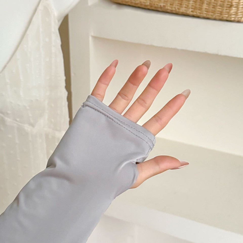 Ladies Top Shoulder-to-shoulder Cropped Cape Arm Cover Ice Sleeves ...