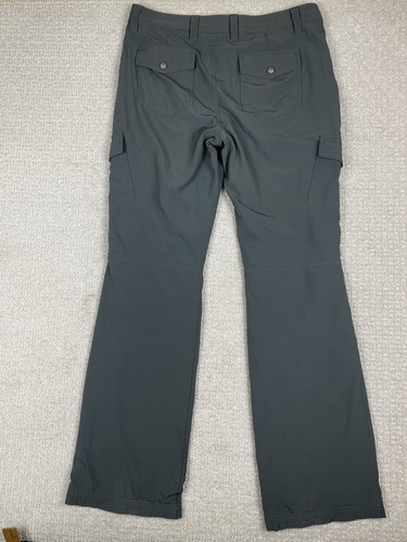 Eddie Bauer Pants Women’s Size 34x34 Travex Gray Fleece Lined Boot Cut Cargo | eBay
