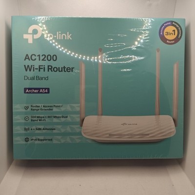 Brand New - TP-Link Archer 54 AC1200 Ethernet Wireless Router - White ...