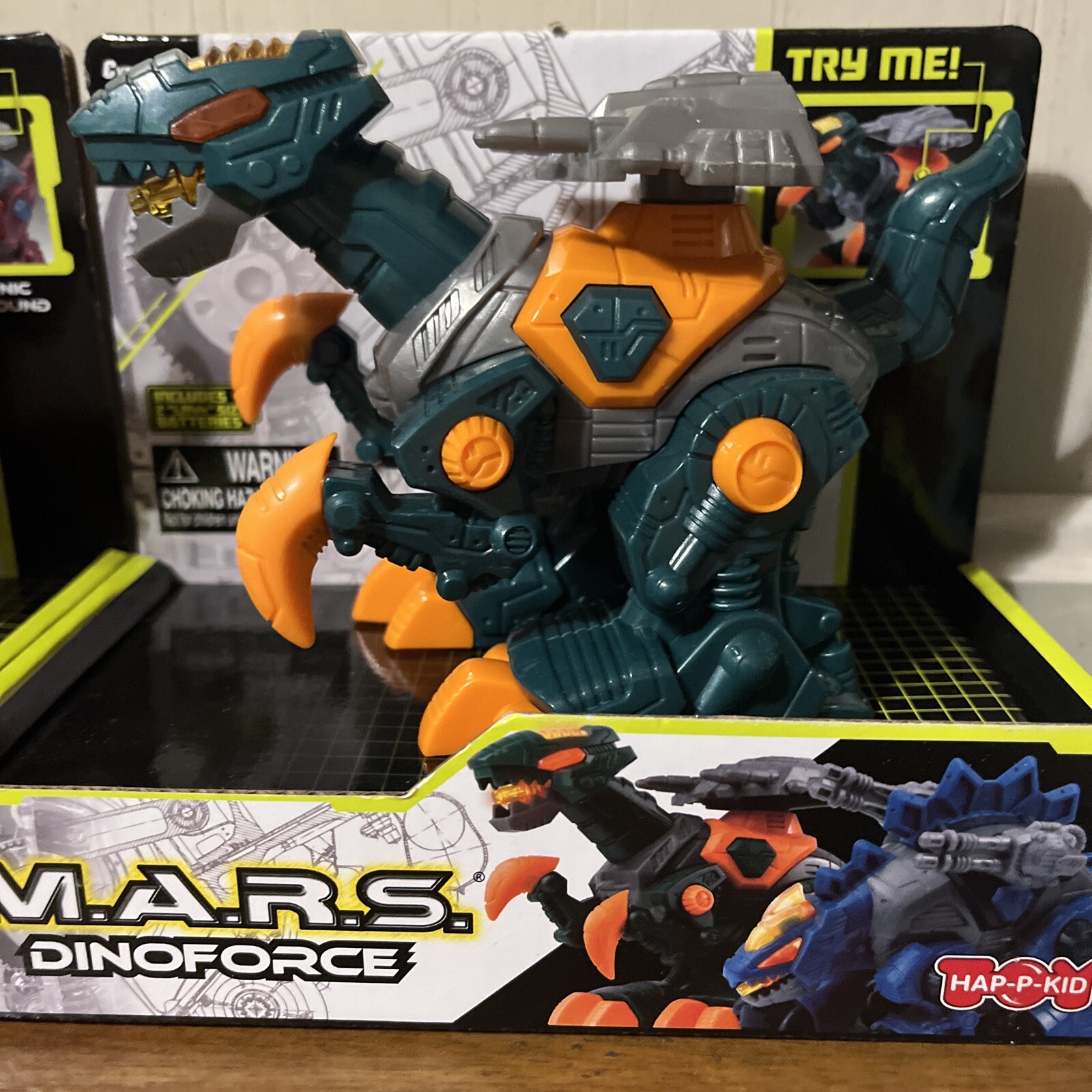 2x MARS Dinoforce MCYBOTRONIX/ Cybotronix Electronic Light Up Dinoforce ...