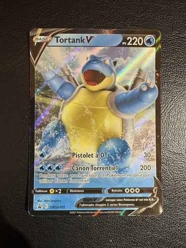 CARTE POKEMON FR EB PROMO - TORTANK V SWSH101 ULTRA RARE - Quasi Neuf ...