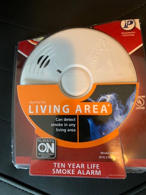 Kidde P3010L Worry-Free Living Area Photoelectric Smoke Alarm /10 YEAR ...