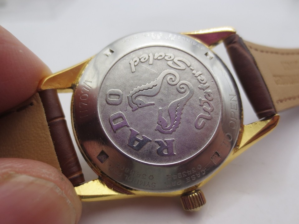 VINTAGE RADO GREENHORSE SPLIT DAYDATE GOLDPLATED AUTOMATIC MENS DRESS ...