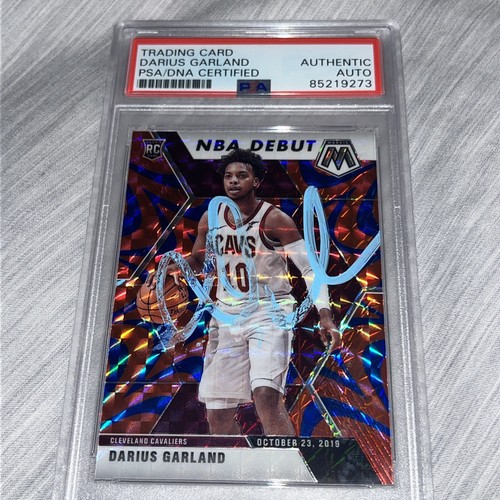 DARIUS GARLAND PSA DNA Authentic Autograph RC Mosaic NBA DEBUT Rb ...