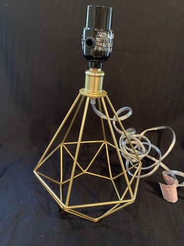 Intertek Wire Geometric Table Lamp without Shade | eBay