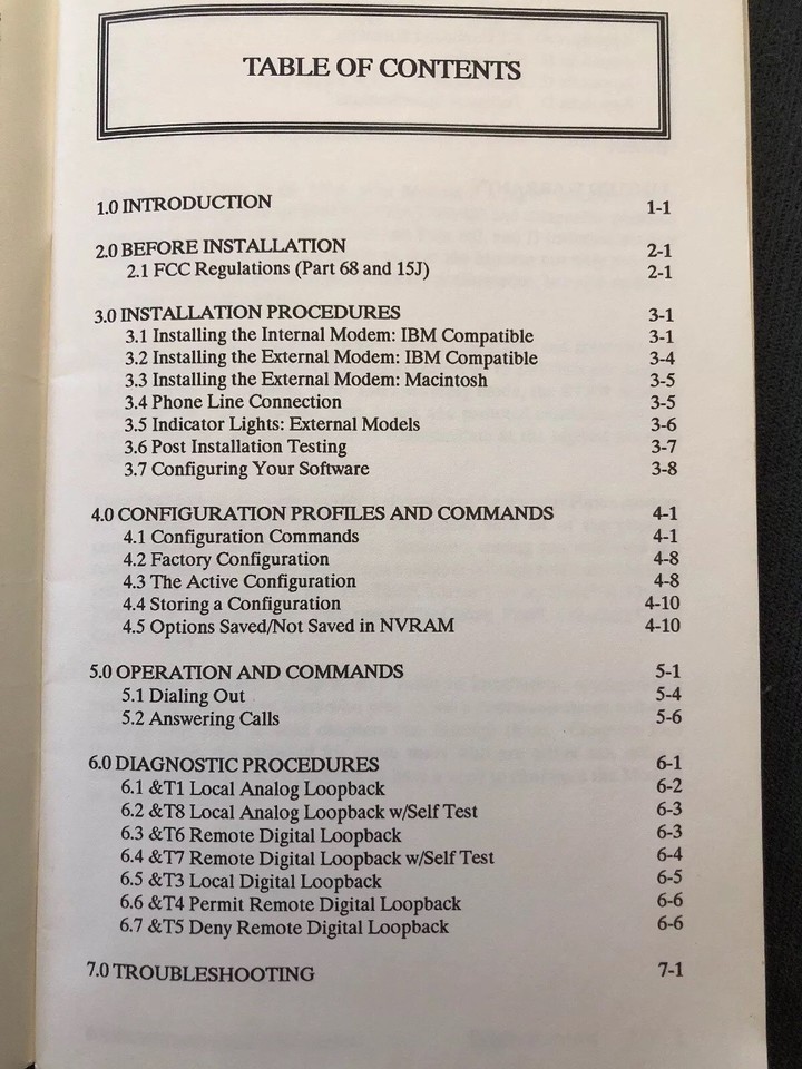 VTG Compudyne 2400 Baud Intelligent Modem User’s Guide 1989 | eBay