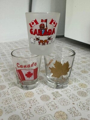 3 Canada Shot Glasses - Maple leaf | eBay