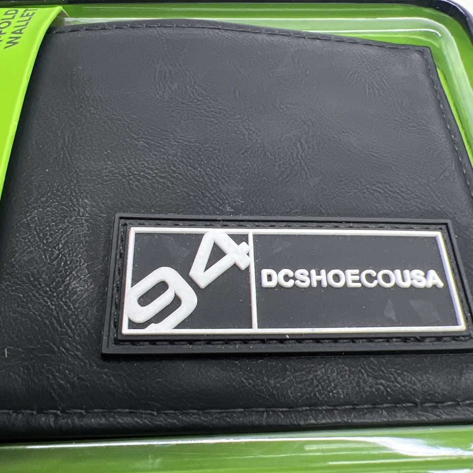 MENS DC SHOES BLACK BIFOLD WALLET | eBay