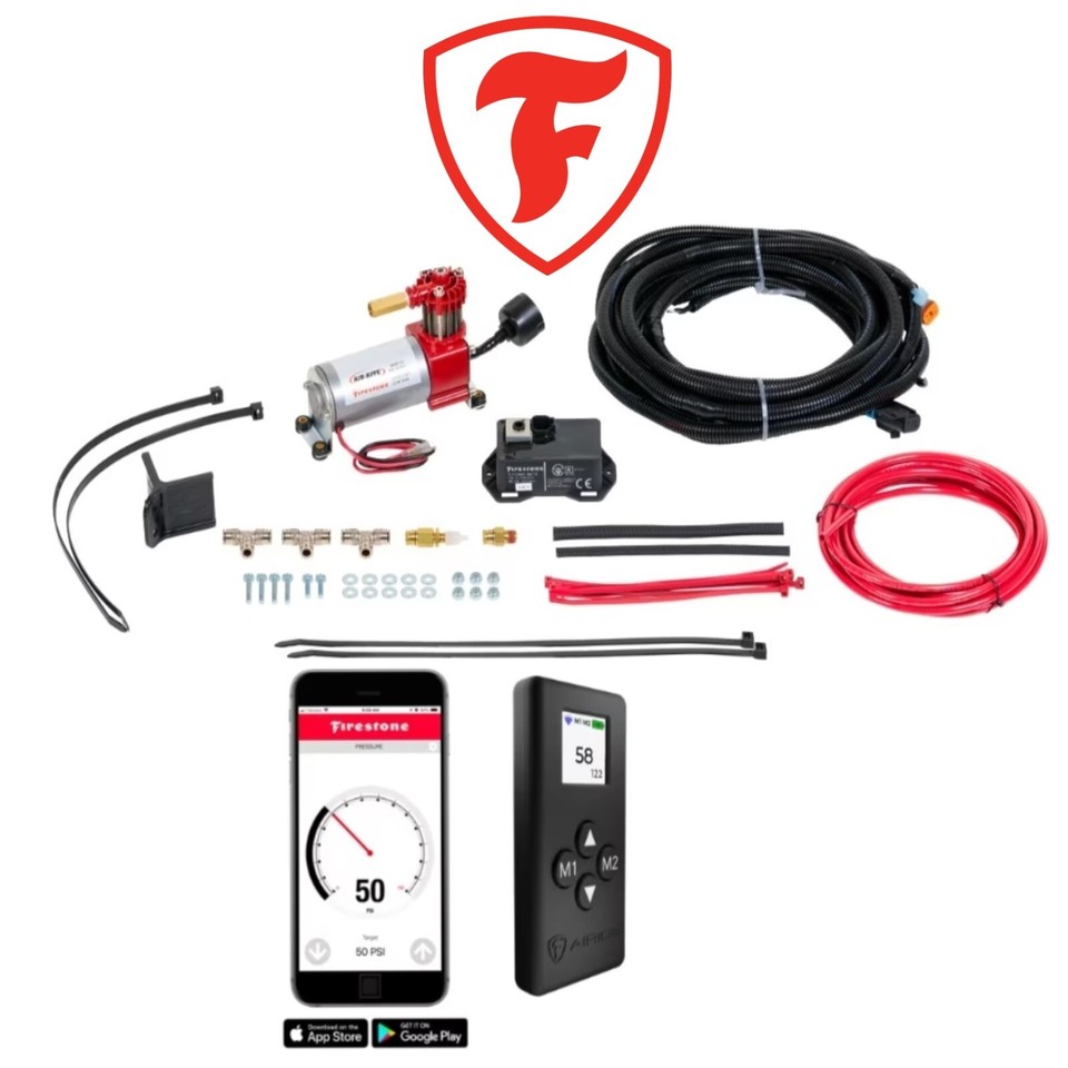 Firestone Ride Rite Bags Air & Wireless Air Compressor for 11-16 Ford ...