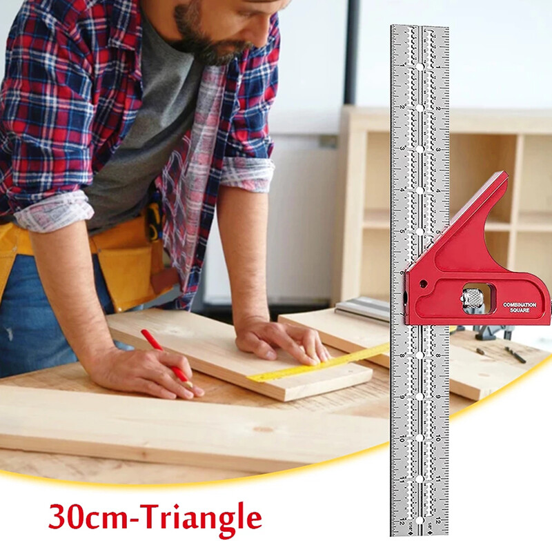 Indexable Combination Square Woodworking Edge Corner Carpenter Angle ...
