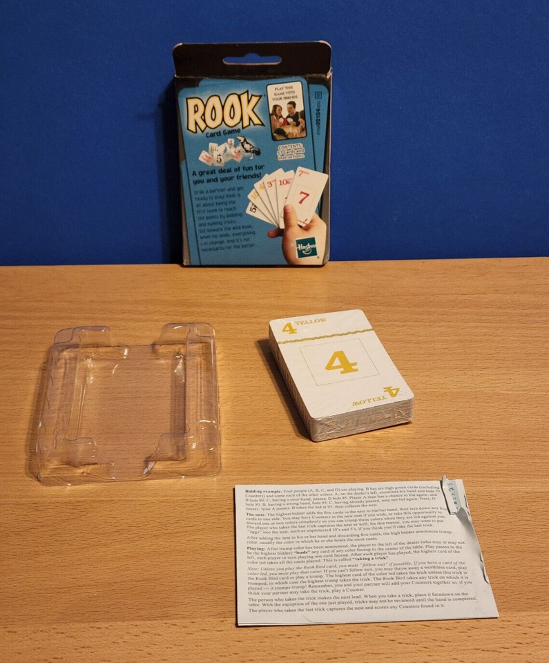 2008 Hasbro/Parker Brothers "Rook" Card Game for 2-6 Players Ages 8 ...
