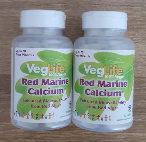 VegLife Red Marine Calcium + Magnesium, 180 Tablets (2x90) from Red ...