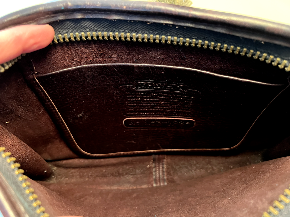Vintage Coach Basic Bag Style 9455 80’s90’s Convertible Zipper Burgandy ...