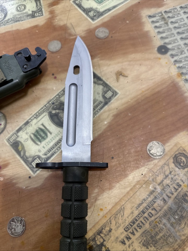 BUCK 188+~ Original Knife, Sheath, & Folder~ M9 Not Phrobis, Extra Buck ...