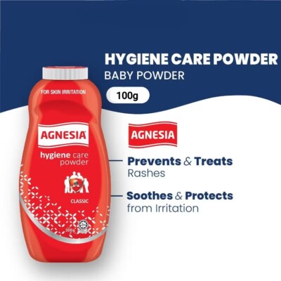 2X Agnesia Hygiene (Exp 05/2027) Dusting Powder Hygiene Care Powder ...