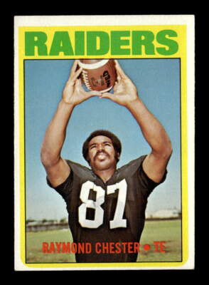 1972 Topps #143 Raymond Chester Oakland Raiders Rookie RC VG-EX+ Card ...