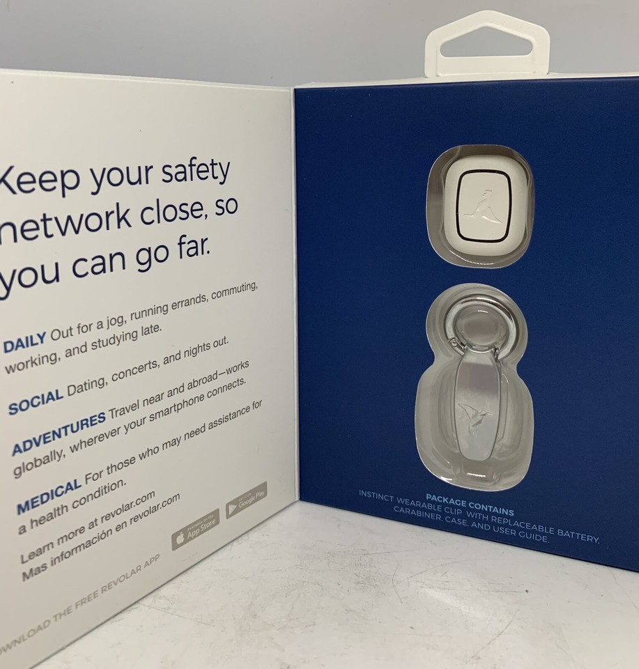 Revolar Instinct Safety Wearable Tracker (Arctic White) | eBay