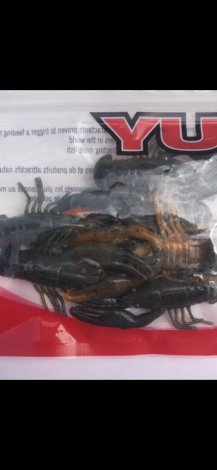 Yum Lures CrawBug Craw Bug Finesse Fishing Soft Bait 2.5" Crawdad 6/Bag ...