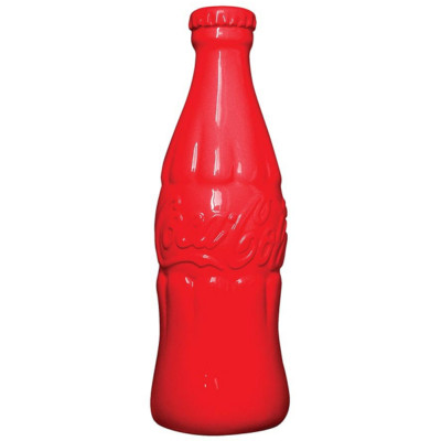 Coca Cola Ceramic Money Bank Box Novelty Gift Red contour bottle - Coke ...