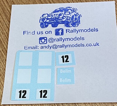 1/43 decals BMW E30 M3 BTCC 1991 Ray Bellm Code 3 Conversion From Will ...