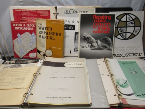 Watchmaker Watch Repair Books Courses Binders Lot Vintage A56JJ | eBay