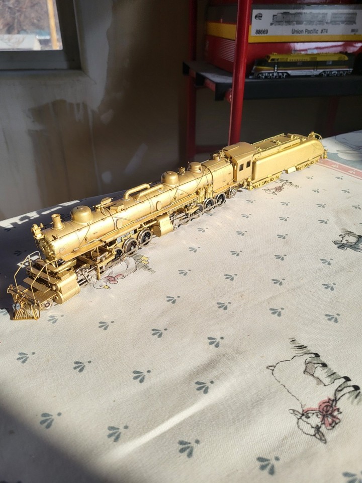 Westside Model Company Santa Fe 3000 2-10-10-2 Brass Steam Locomotive ...